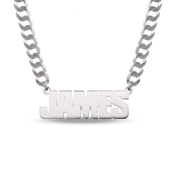 Thick Chain Name Necklace in Stainless Steel – Dolce Valentina